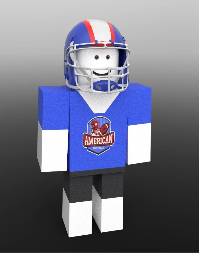 ArtStation - Roblox character American football or rugby football player