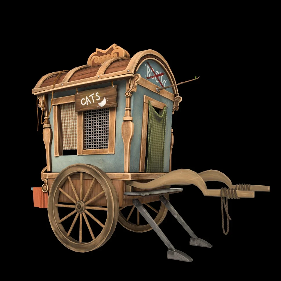 ArtStation - Stylized Cat Cart