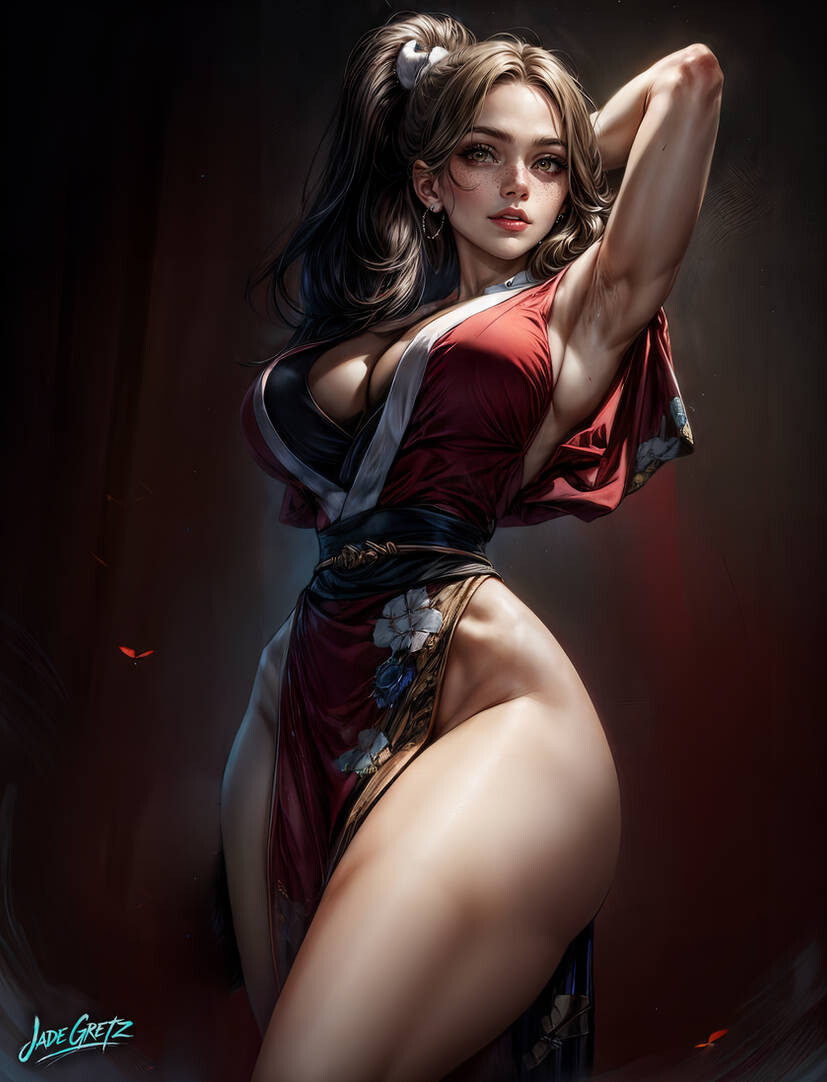 ArtStation - Mai Shiranui: Scarlet Flame by Jade Gretz