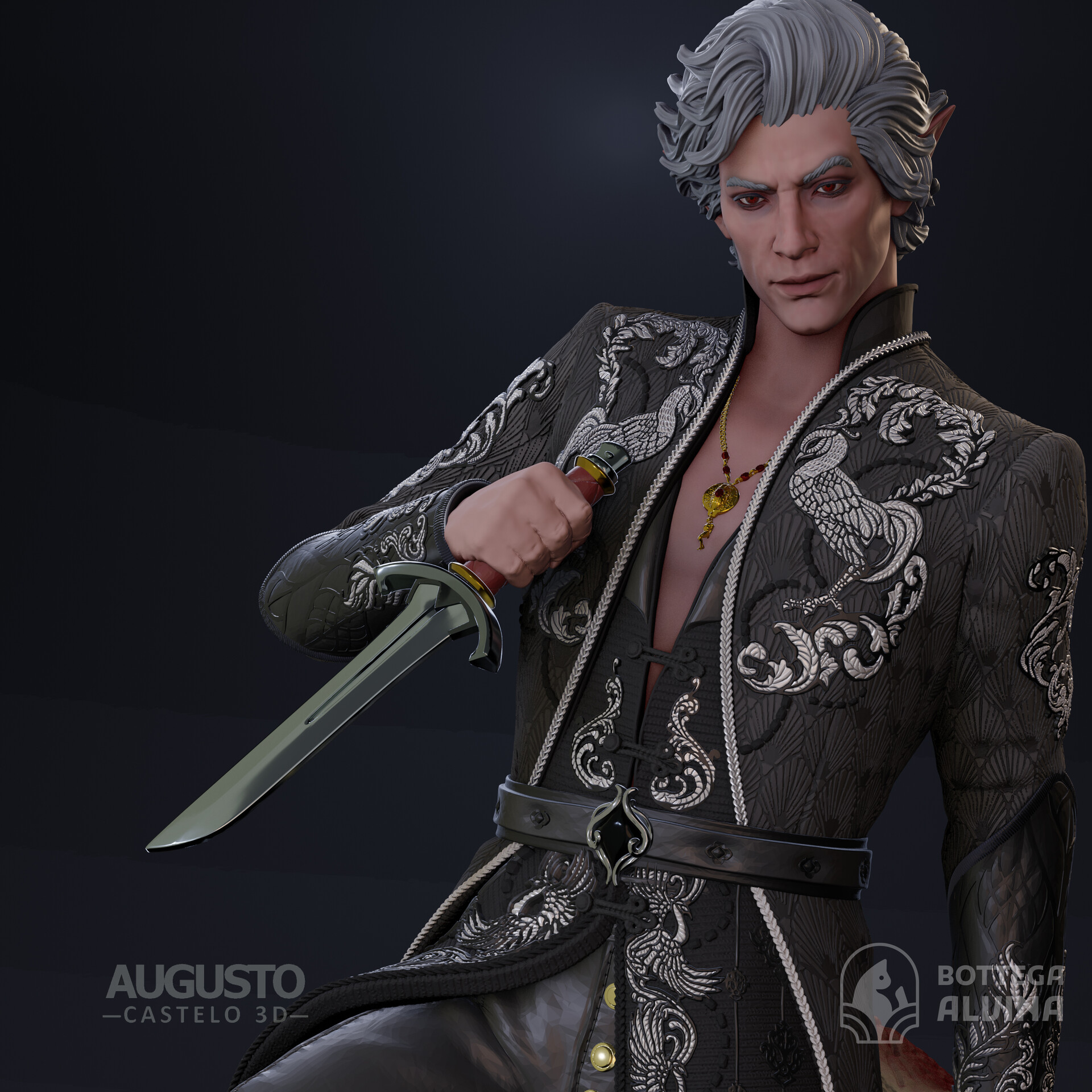 ArtStation - Astarion - Baldur's Gate 3 Statue Fanart