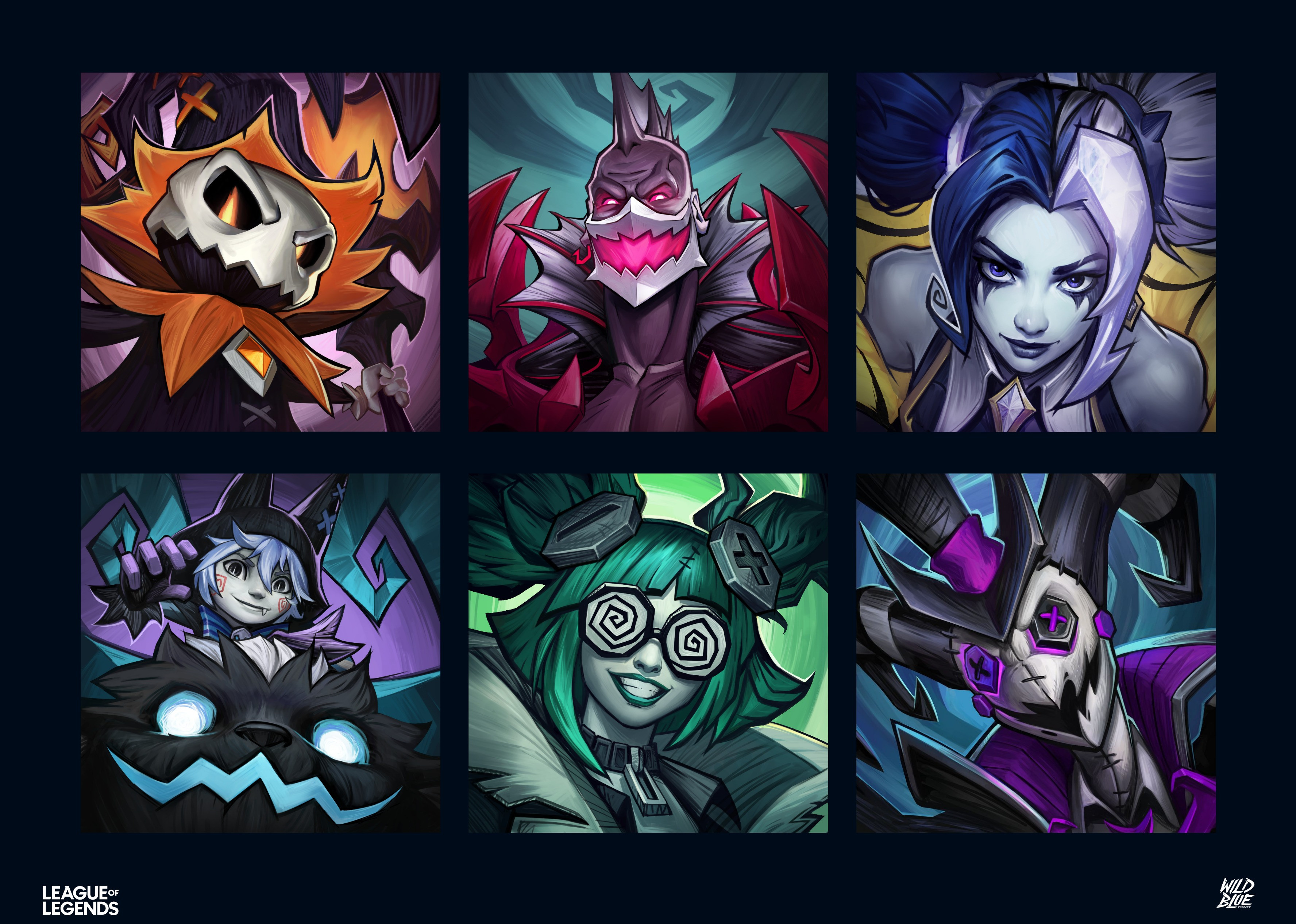Wild Blue Studios - League of Legends: Fright Night 2024 Icons & Borders
