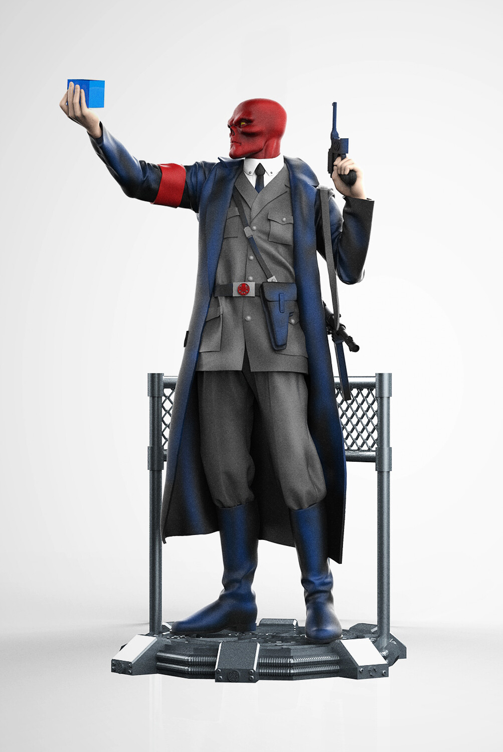 ArtStation - Red Skull concept statue