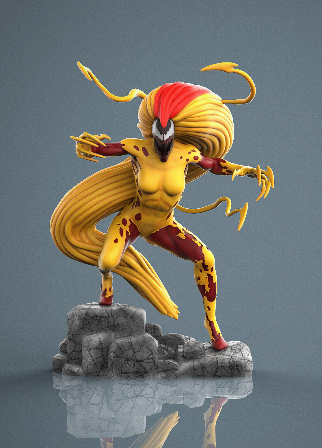 ArtStation - Scream concept statue