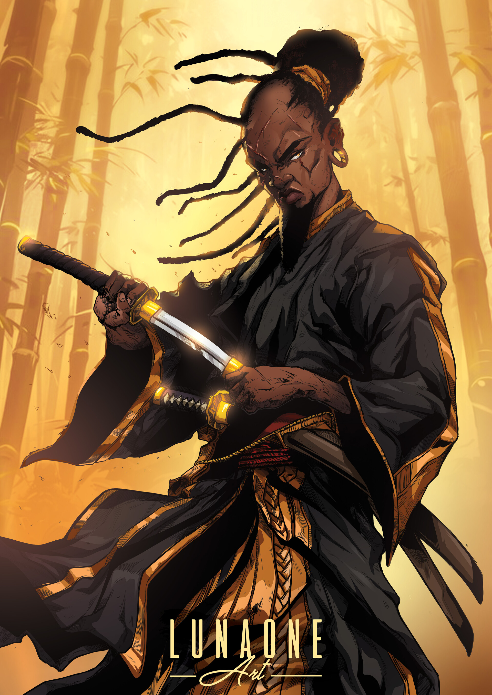 ArtStation - Yasuke le Samourai Noir