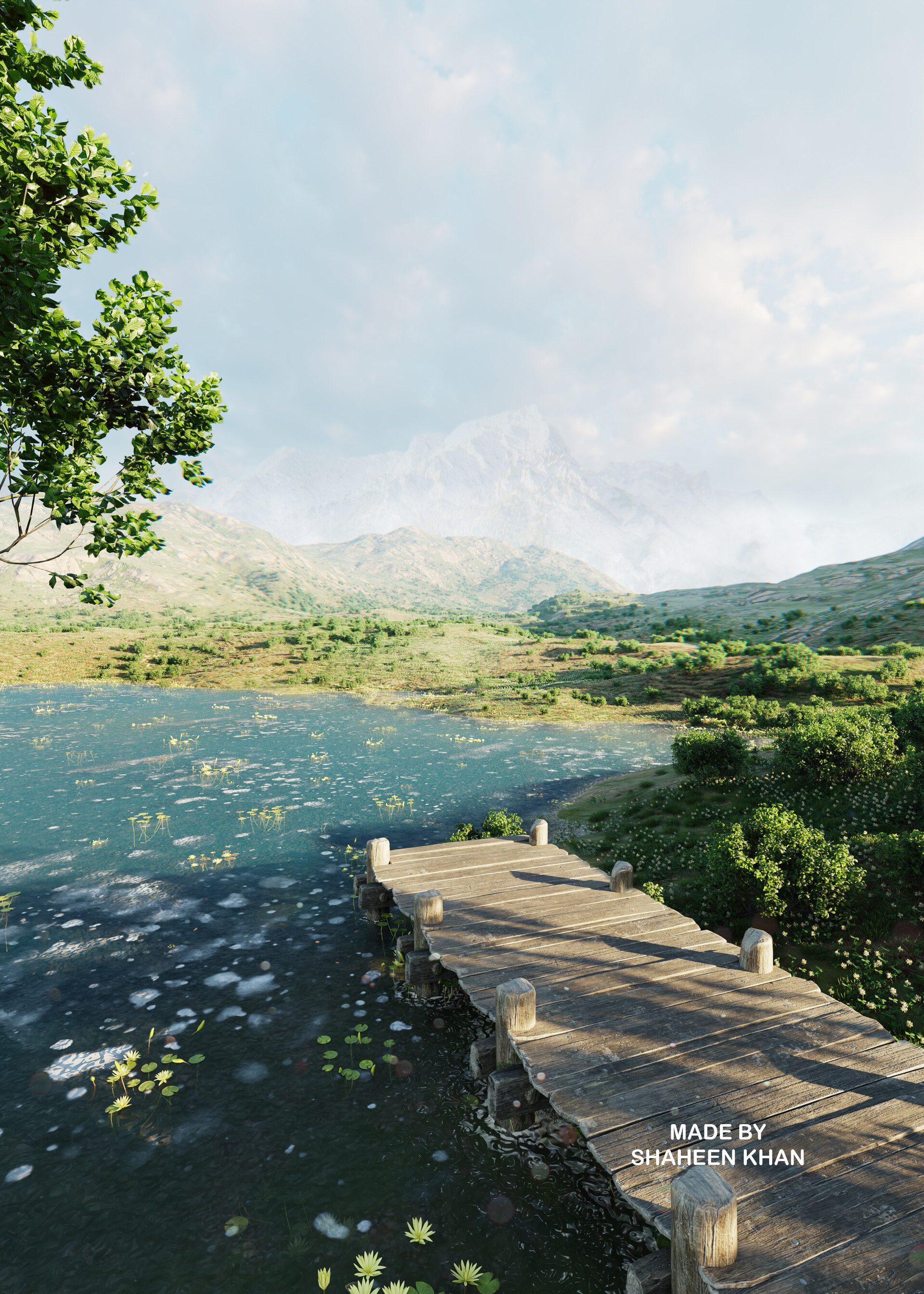 ArtStation - Mountain Lake