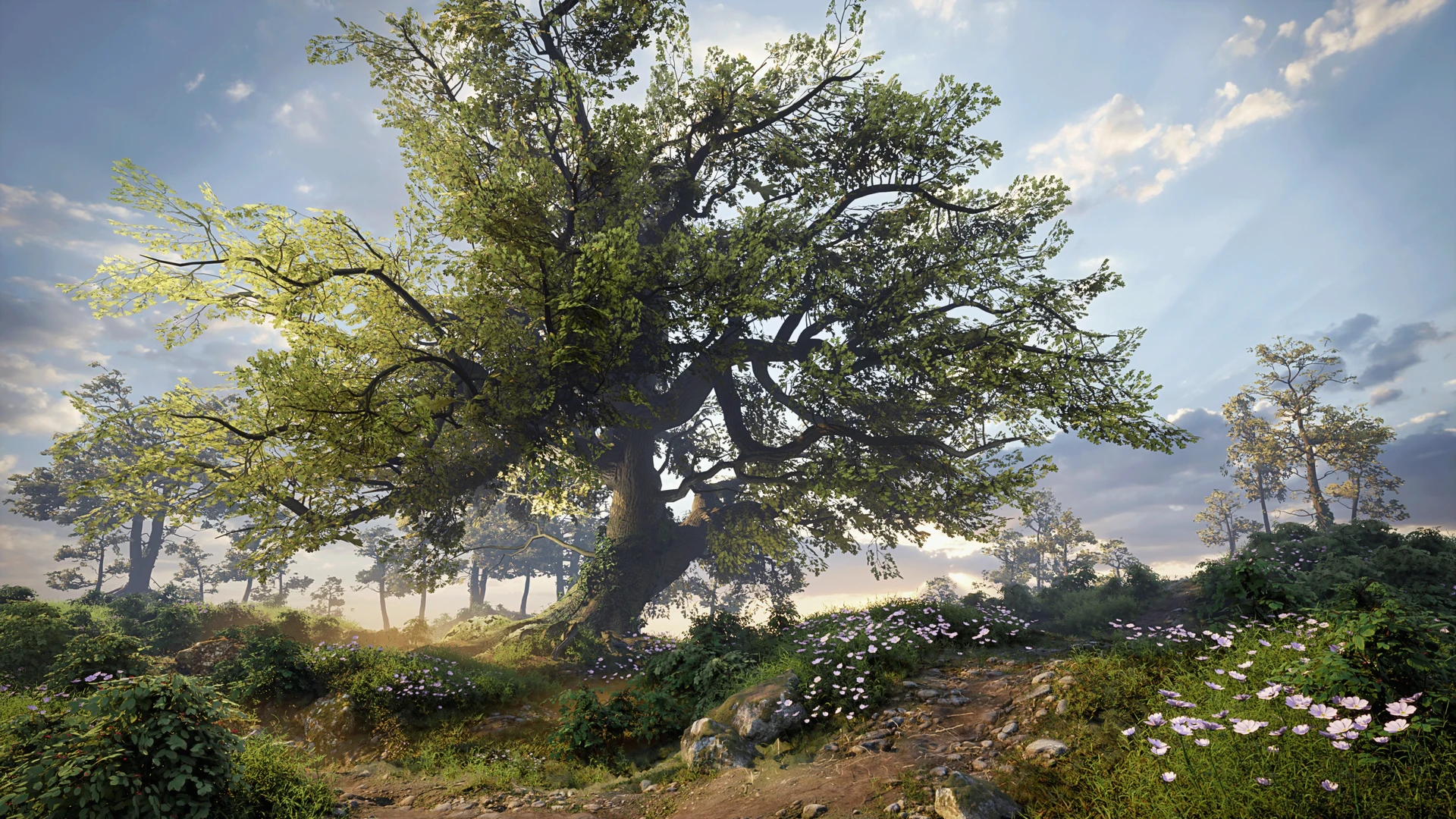 ArtStation - Oak meadow - foliage study