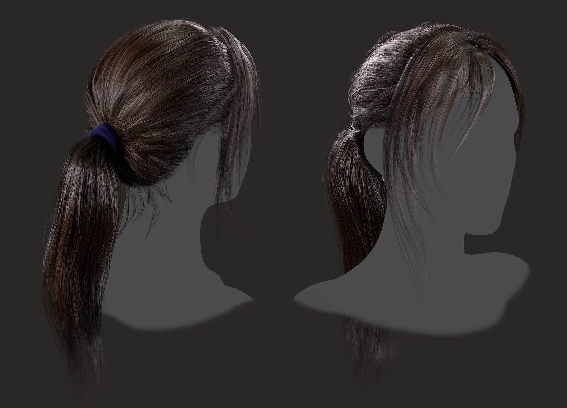 ArtStation - Realtime Ponytail Hairstyle