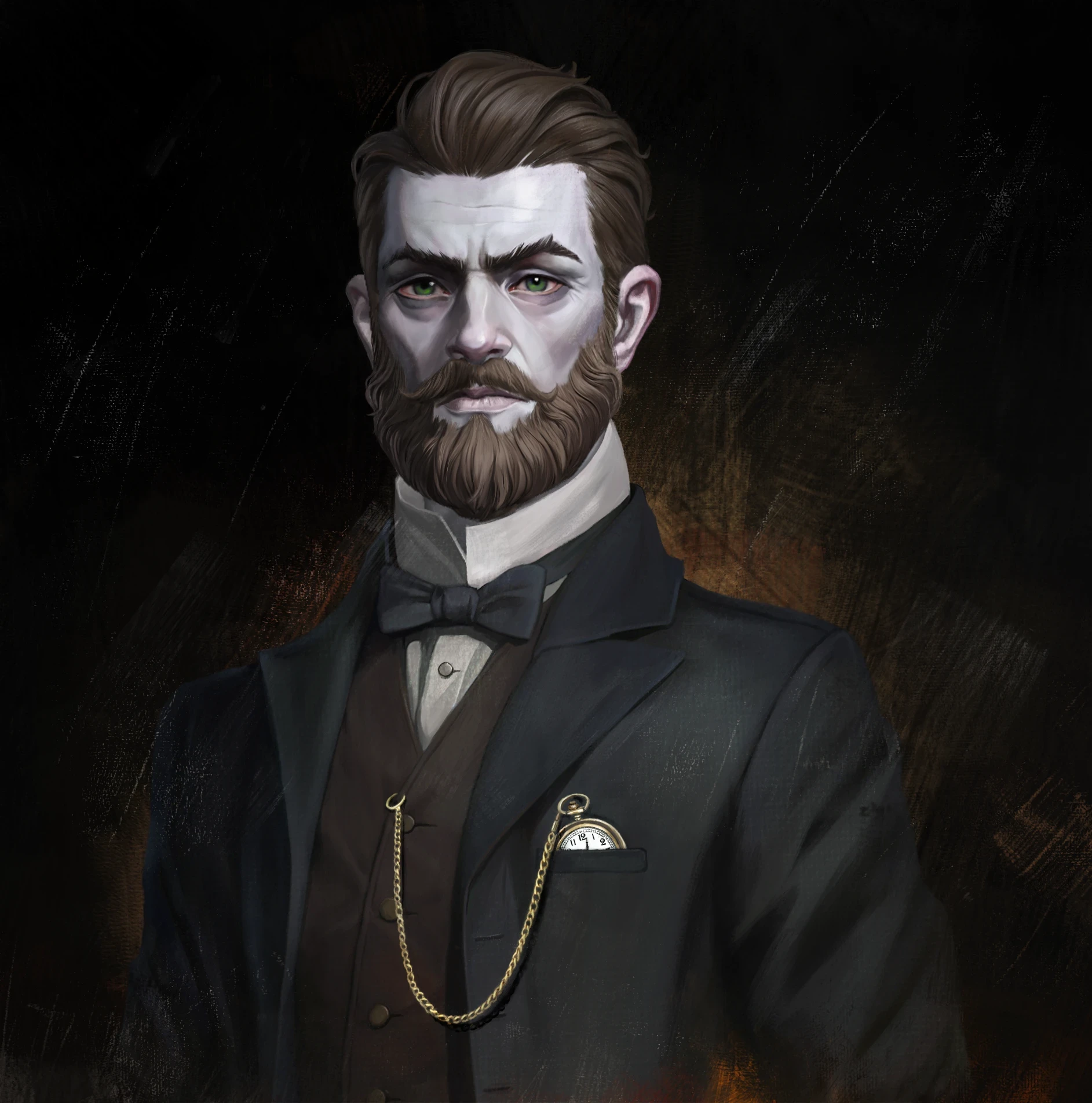 ArtStation - The undead Mayor of the underground city