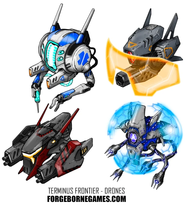 ArtStation - Terminus Frontier - board game art