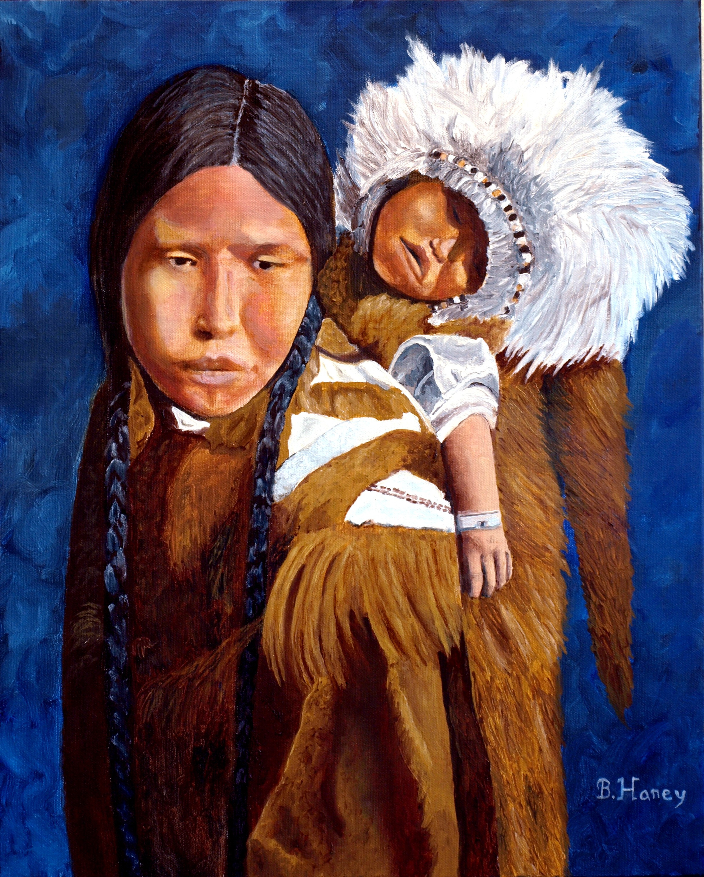 Brian Haney Art - Eskimo mother and child