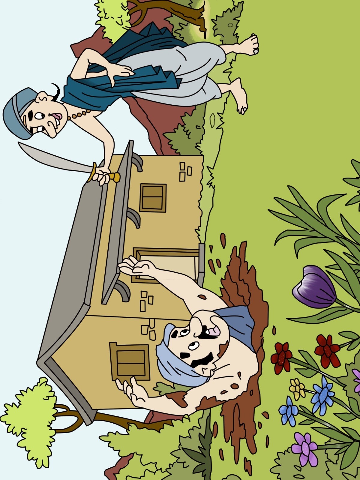 ArtStation - Tenali Rama comics tracing work.