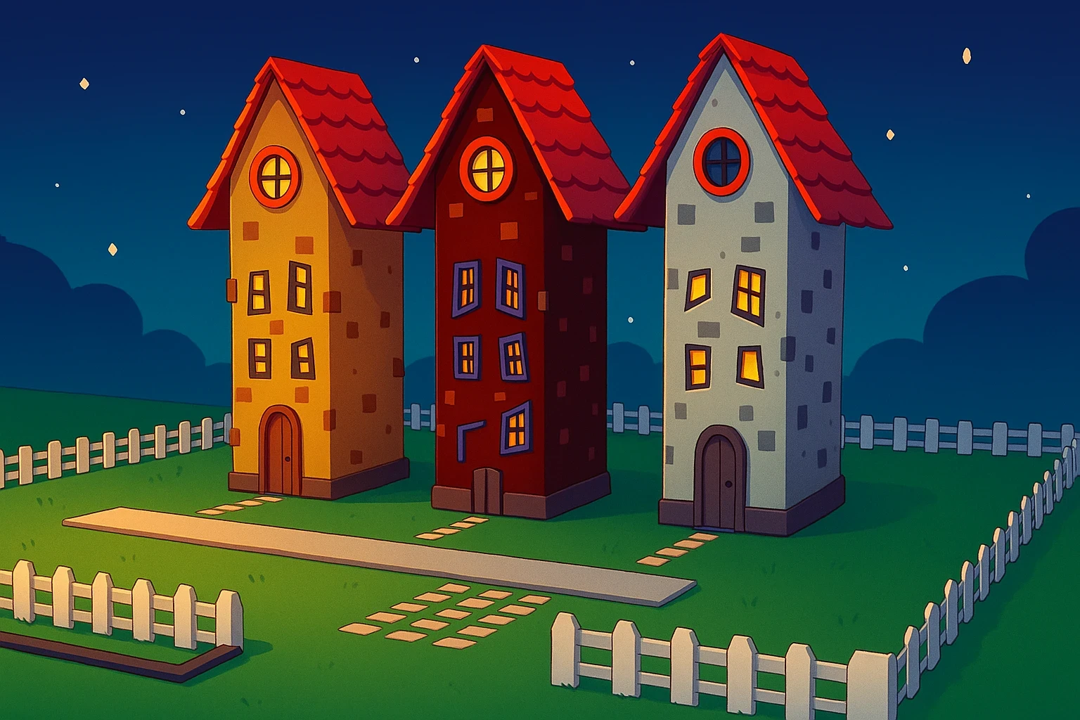 ArtStation - Coming Project ( The 3 Houses )