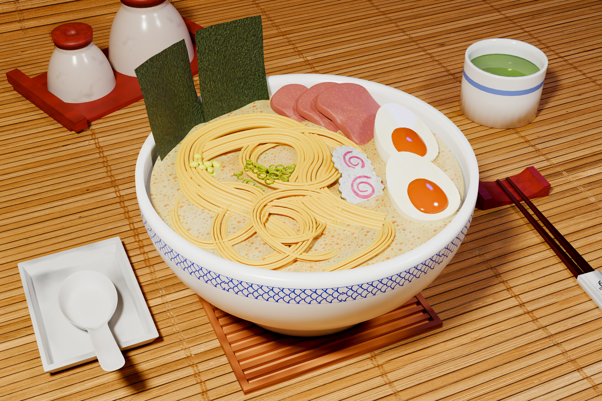 ArtStation - Ramen 3D Modeling Blender