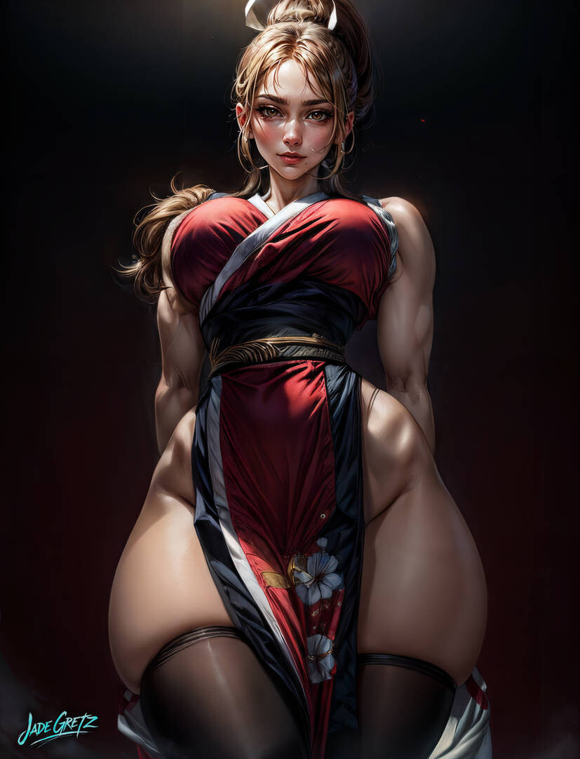 ArtStation - Mai Shiranui: The Dancer of Deadly Flames by Jade Gretz