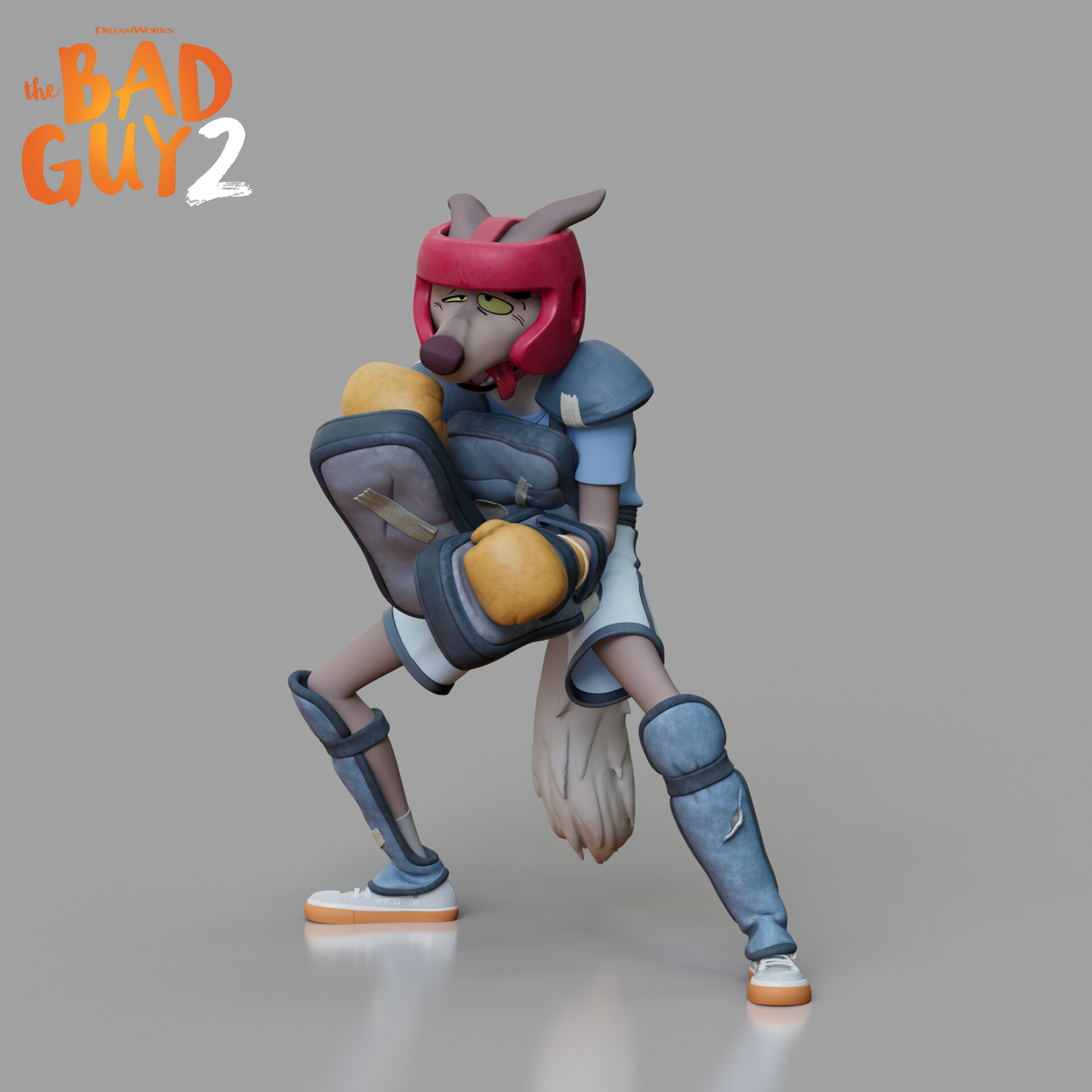 ArtStation - Wolf the boxer