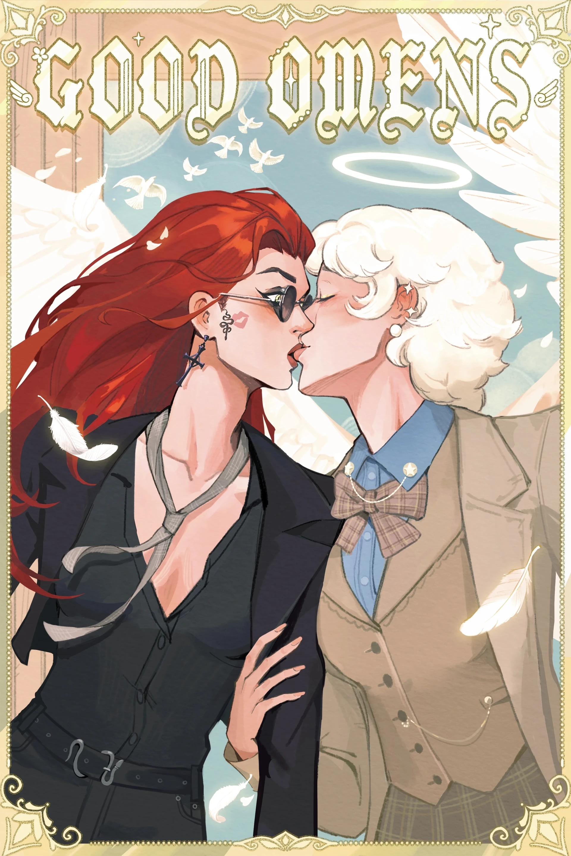 ArtStation - J gender-bent Crowley and Aziraphale