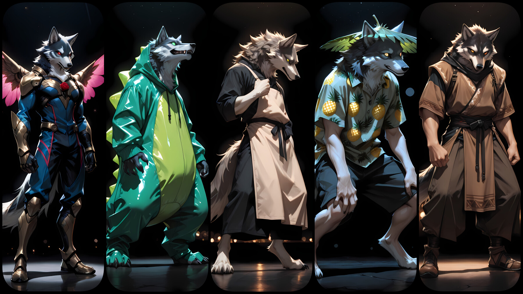 ArtStation - +250 Legendary Wolves | 4K | Anime Style | Animal ...
