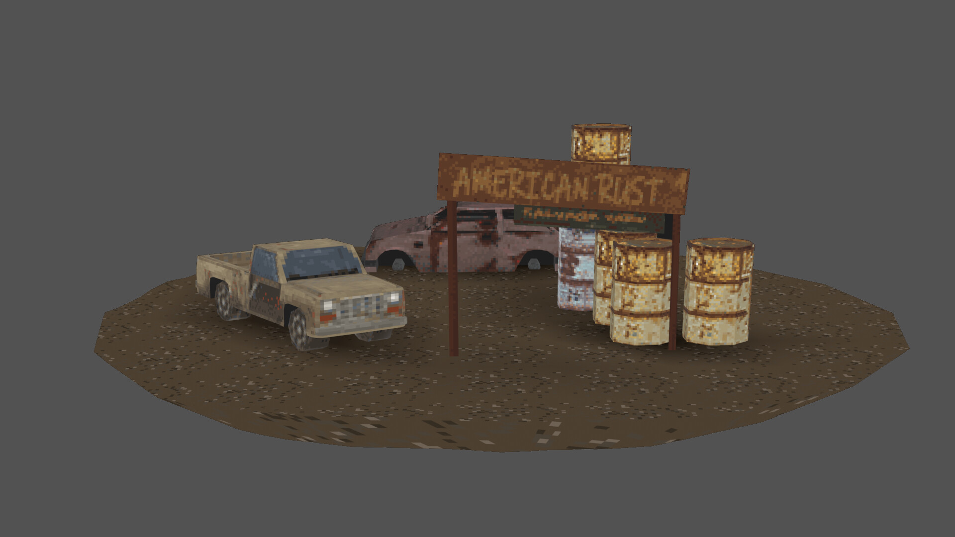 ArtStation - Life Is Strange Junkyard PS1 style
