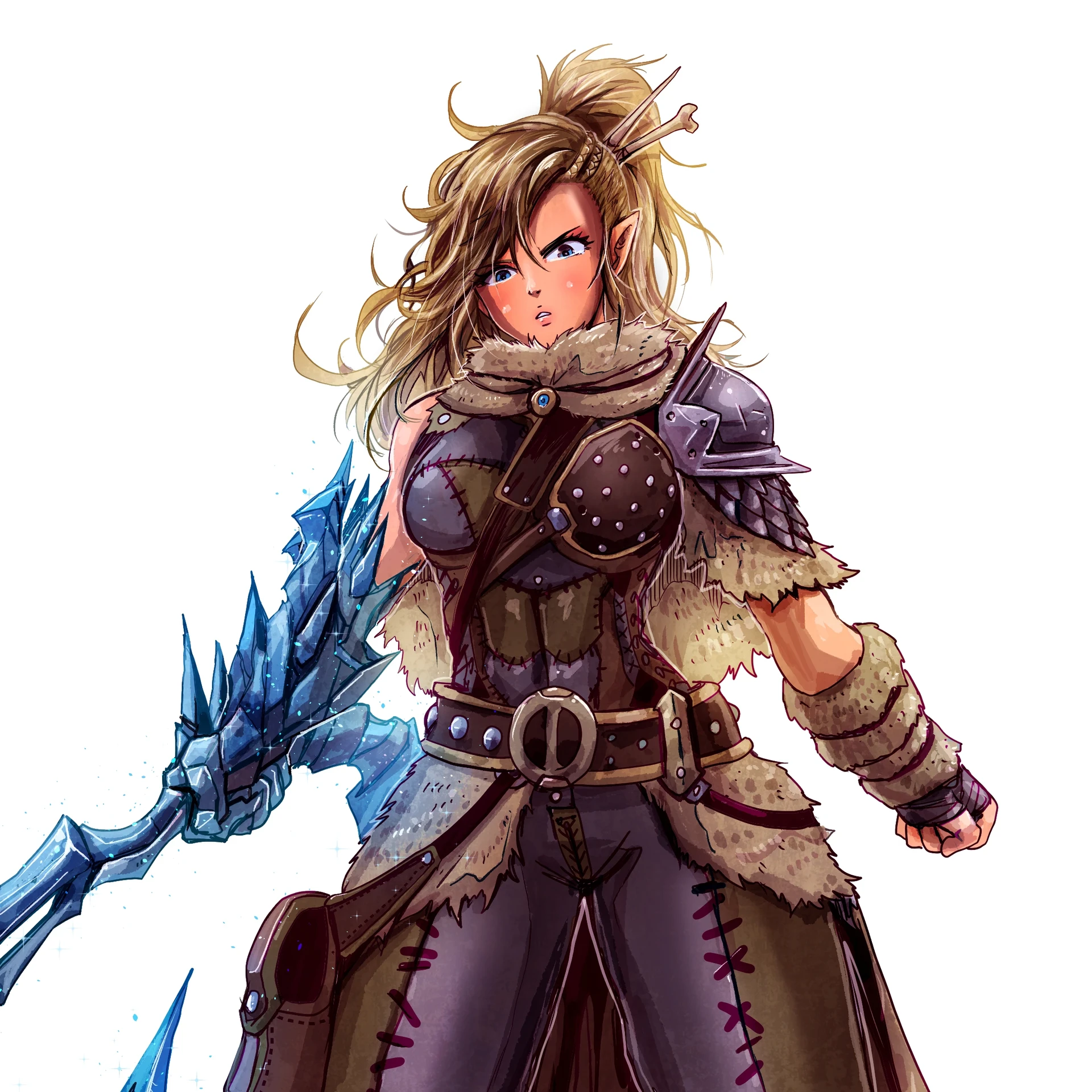 ArtStation - Barbarian Half Elf