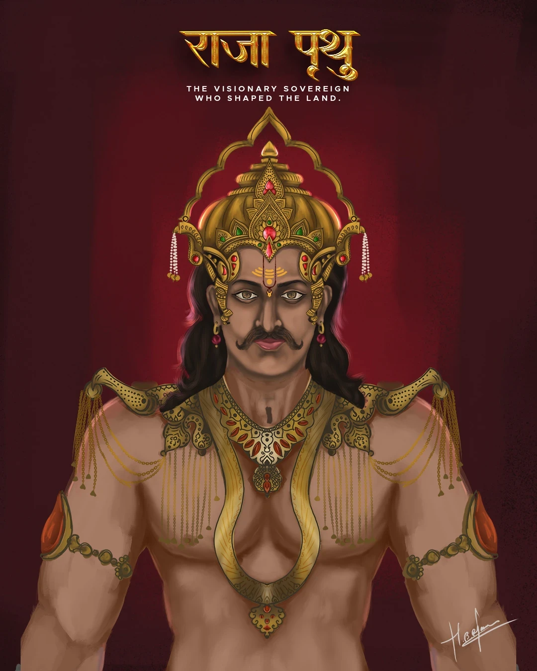 ArtStation - Raja Pruthu — The Visionary Sovereign Who Shaped the Land