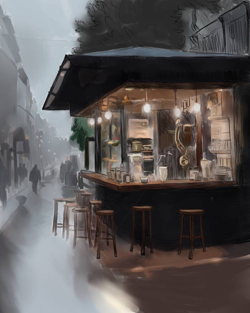 ArtStation - Cafe Study