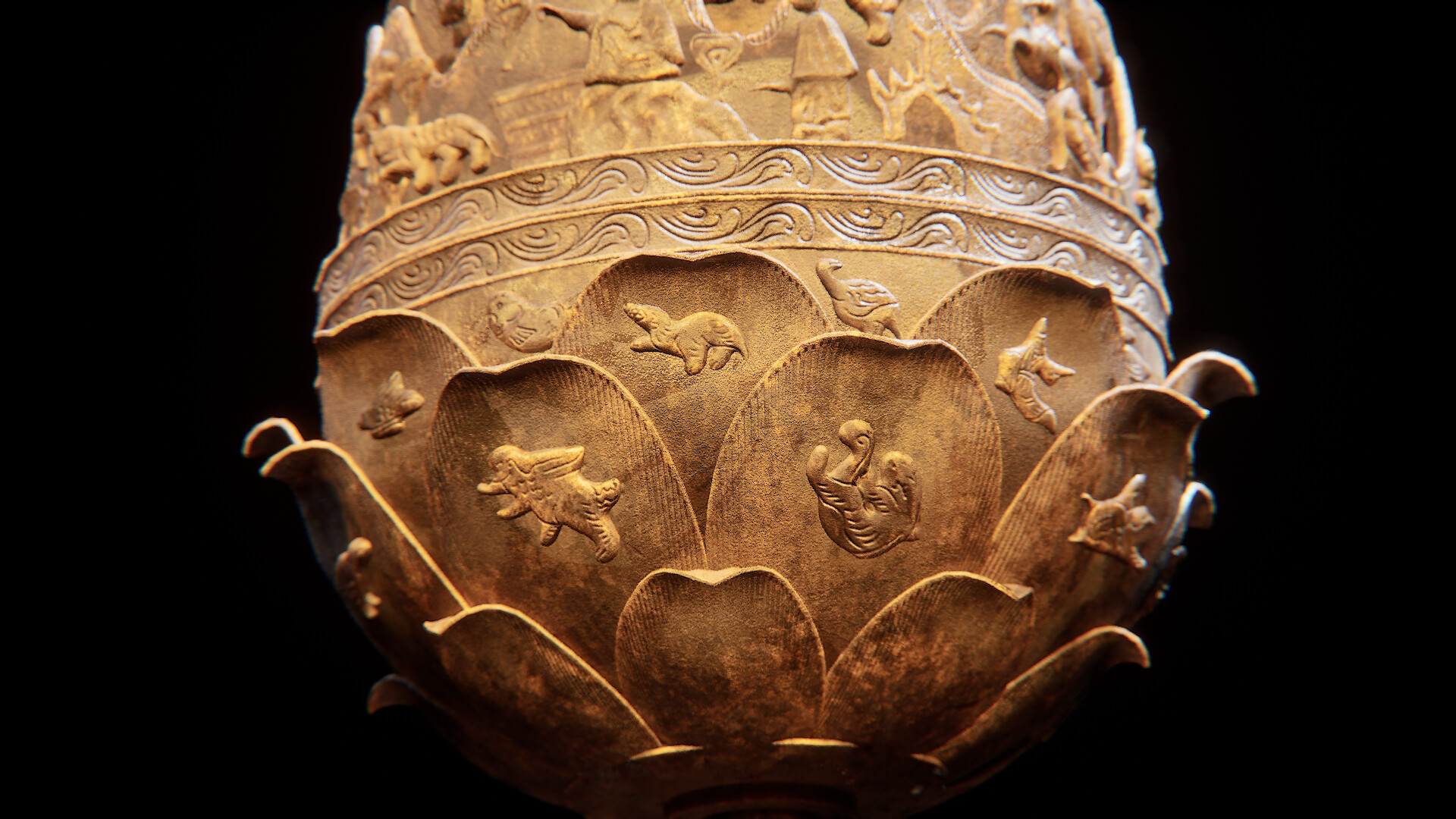 Hyojeong Shin - Korean Artifact : Gilt-bronze Incense Burner of Baekje