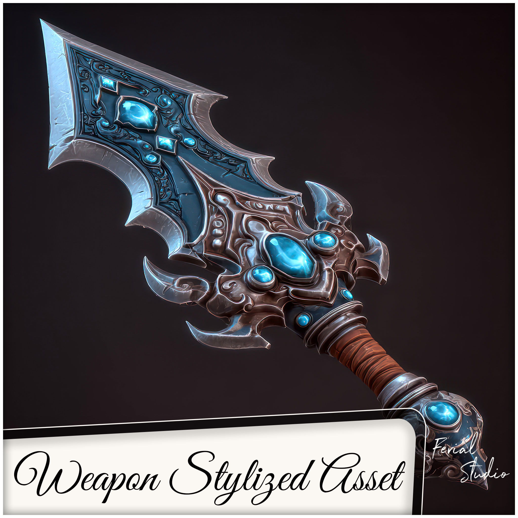 Ferial Studio - 🔹240 Weapon Stylized Asset Reference Image Pack v.14 |4K|