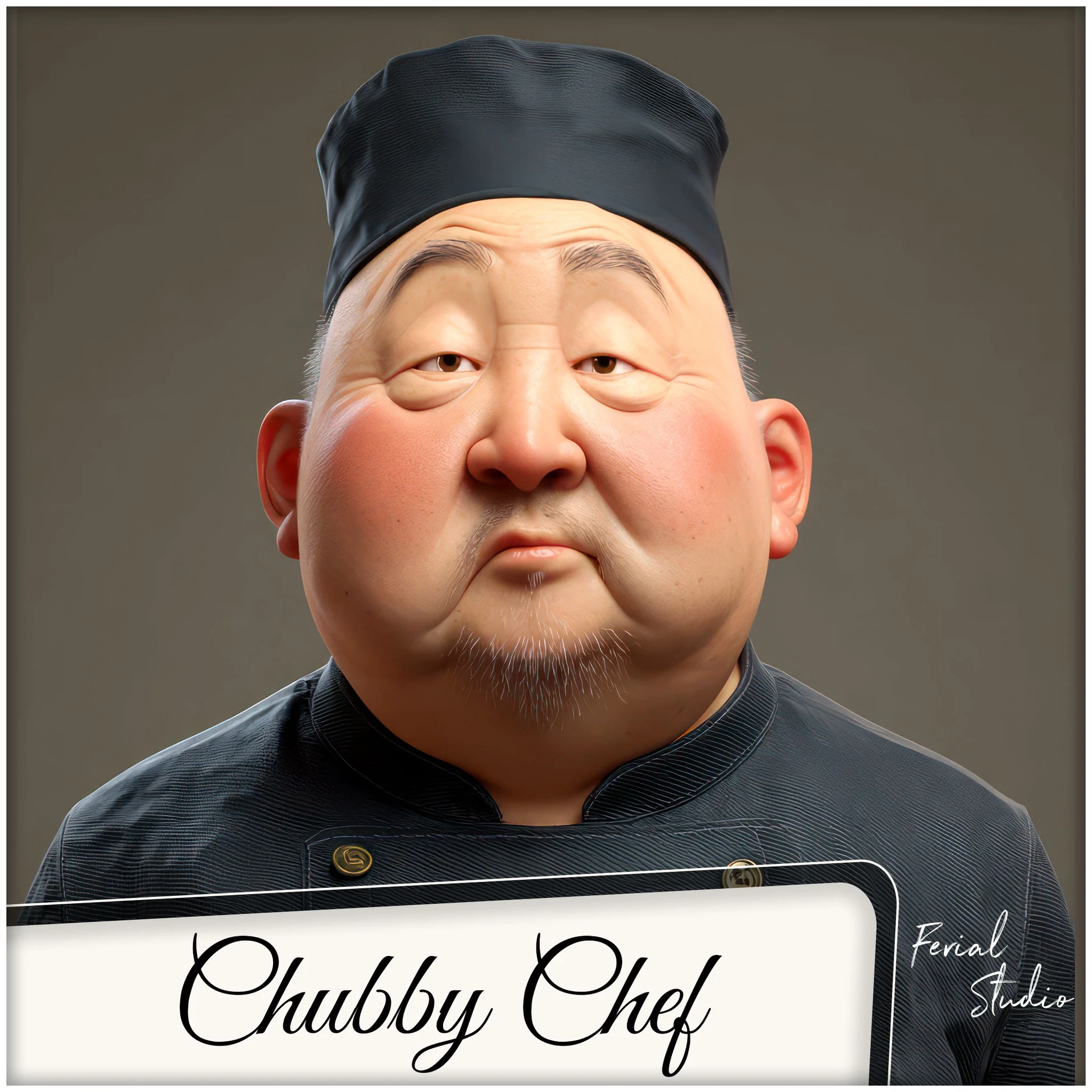 ArtStation - 🔹290 Chubby Chef - Head Model Reference Image Pack v.155 |4K|
