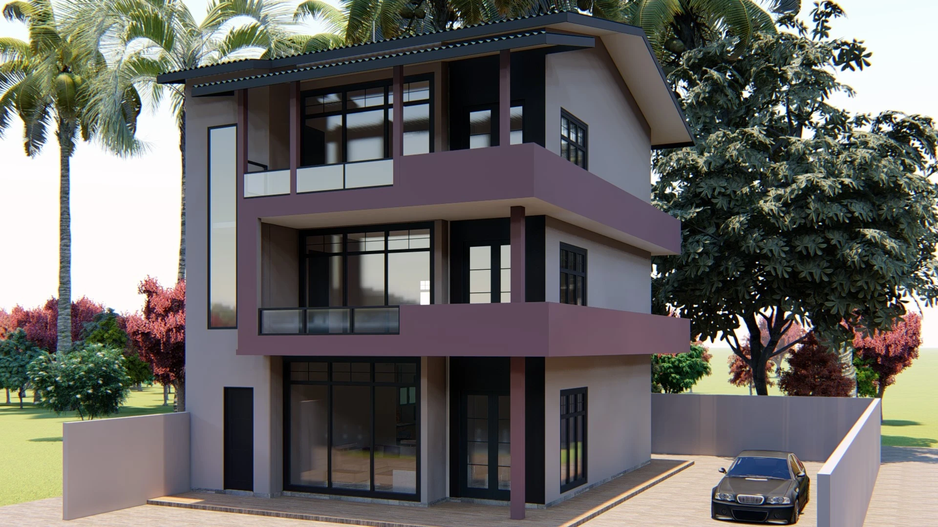 ArtStation - 2025RE185 3 STOREY RESIDENTIAL BUILDING WITH 3 RESIDENTIAL UNITS