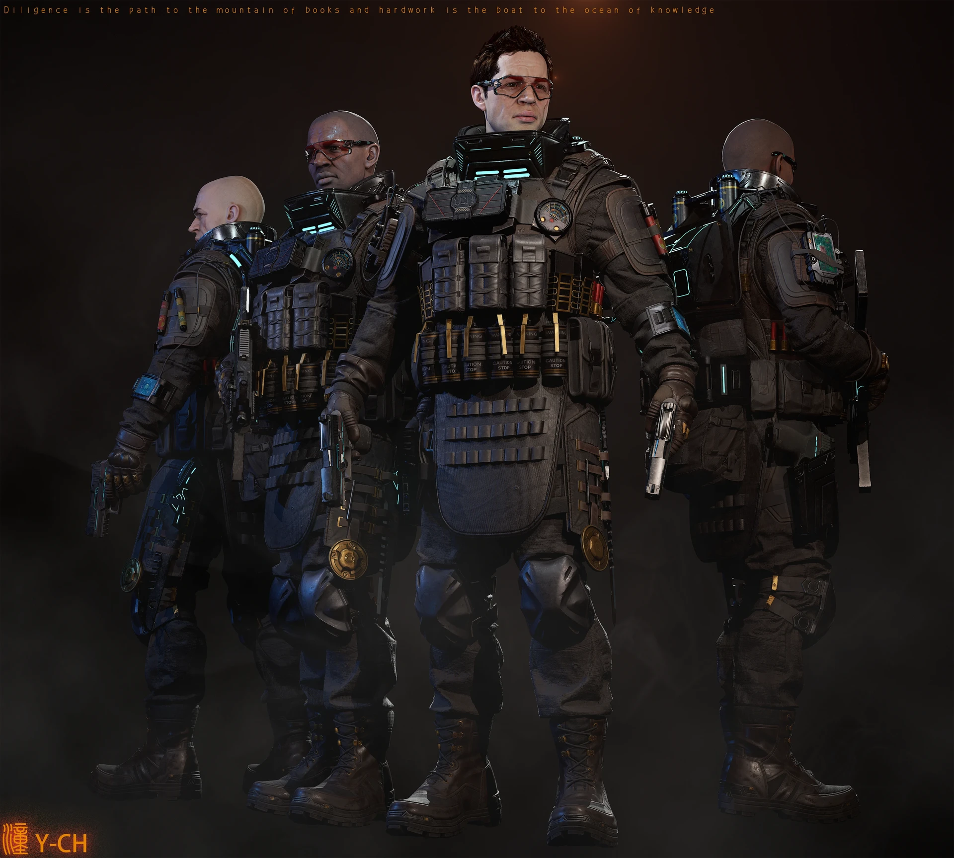 ArtStation - Tactical team 战术小队 Y-CH
