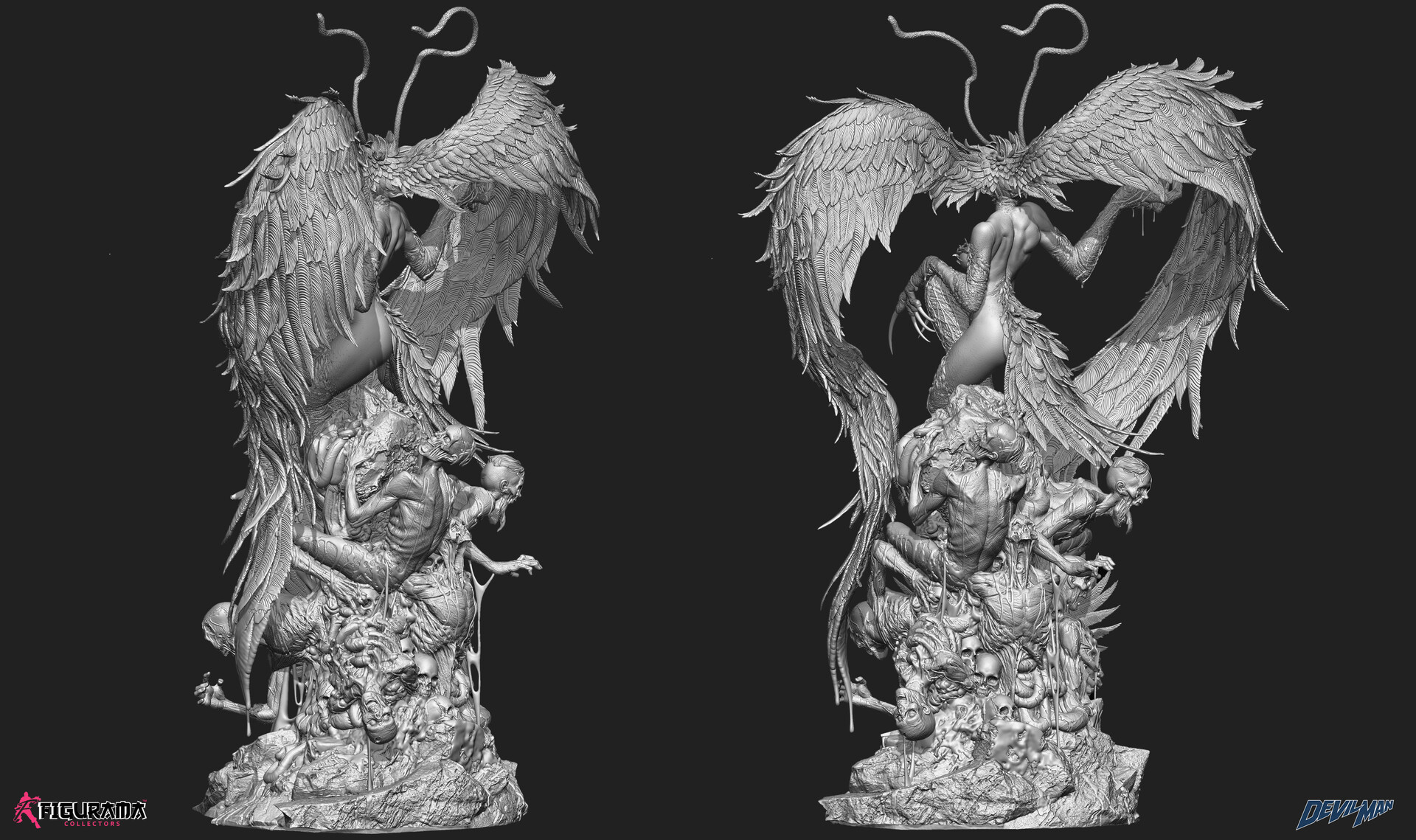 devilman sirene statue