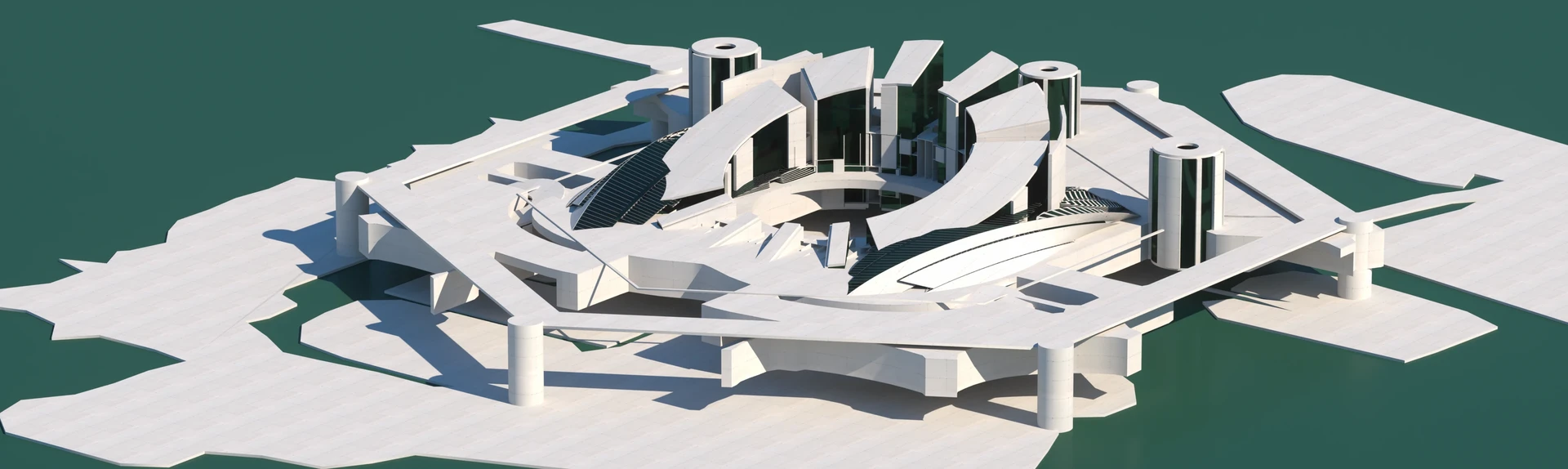 ArtStation - Procedural mega structure experiments