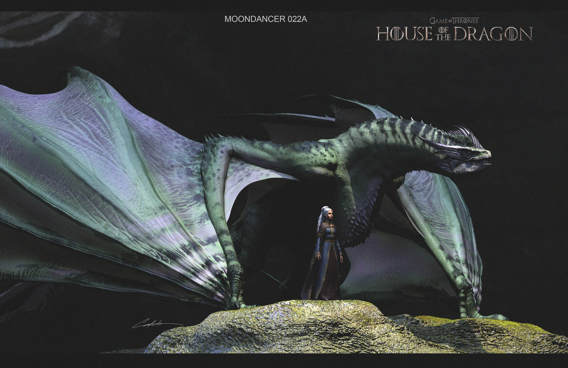 ArtStation - Moondancer Dragon (House of the Dragon season2)