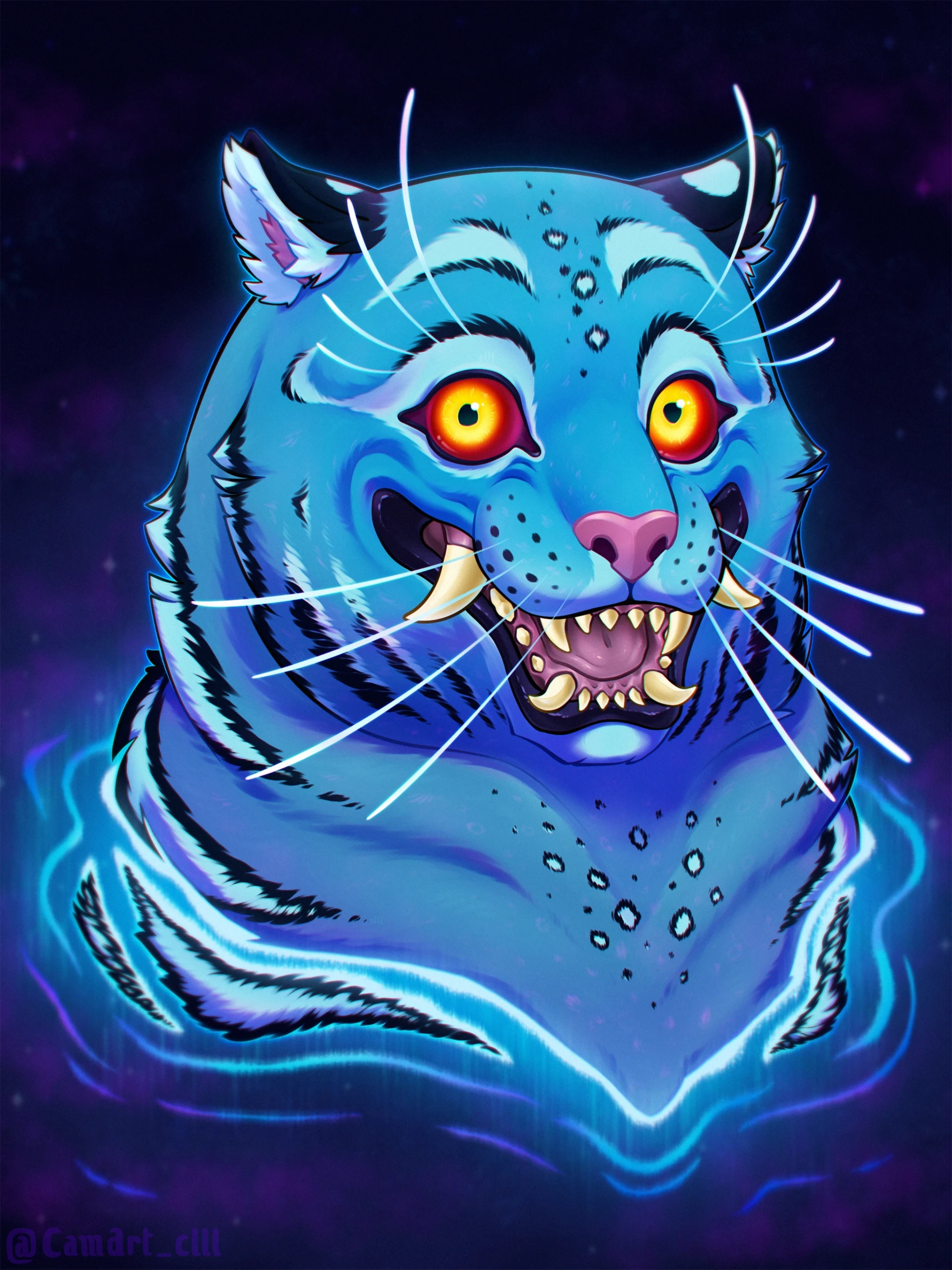 derpy tiger phone wallpaper