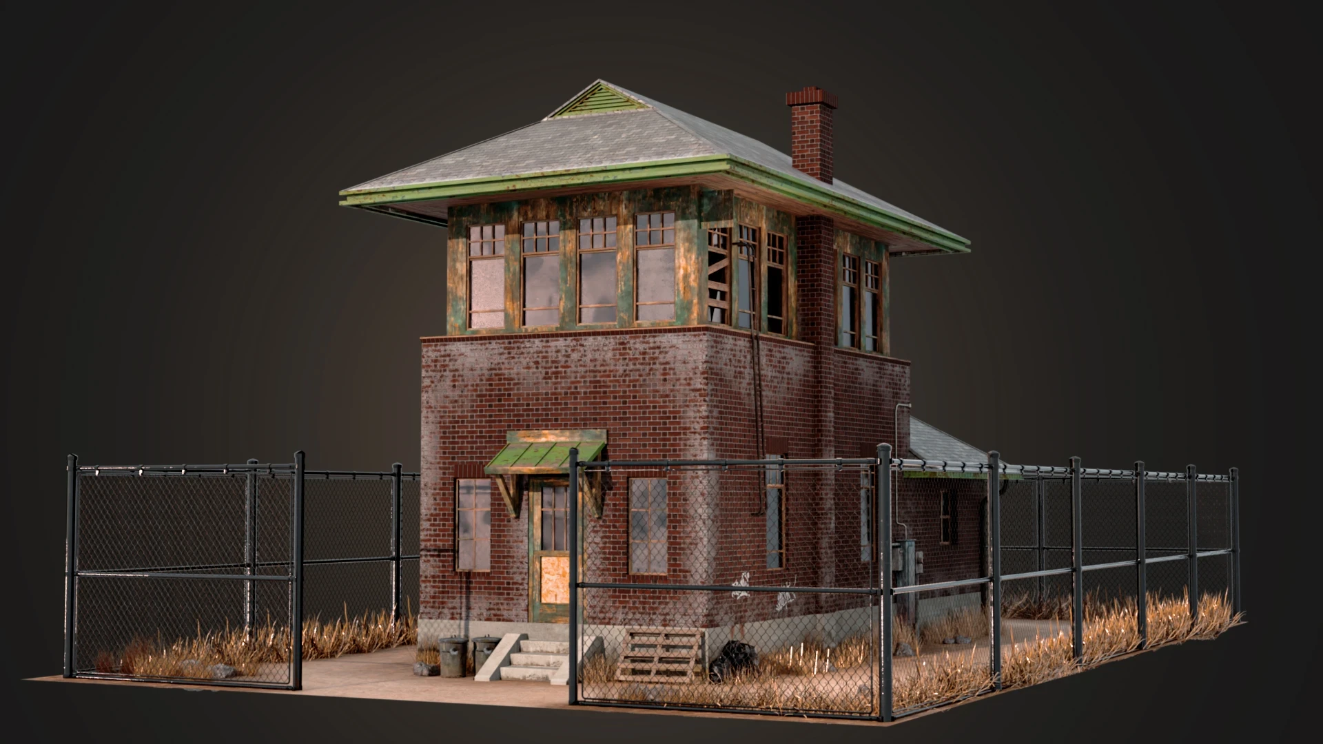 ArtStation - Railway Signal Tower