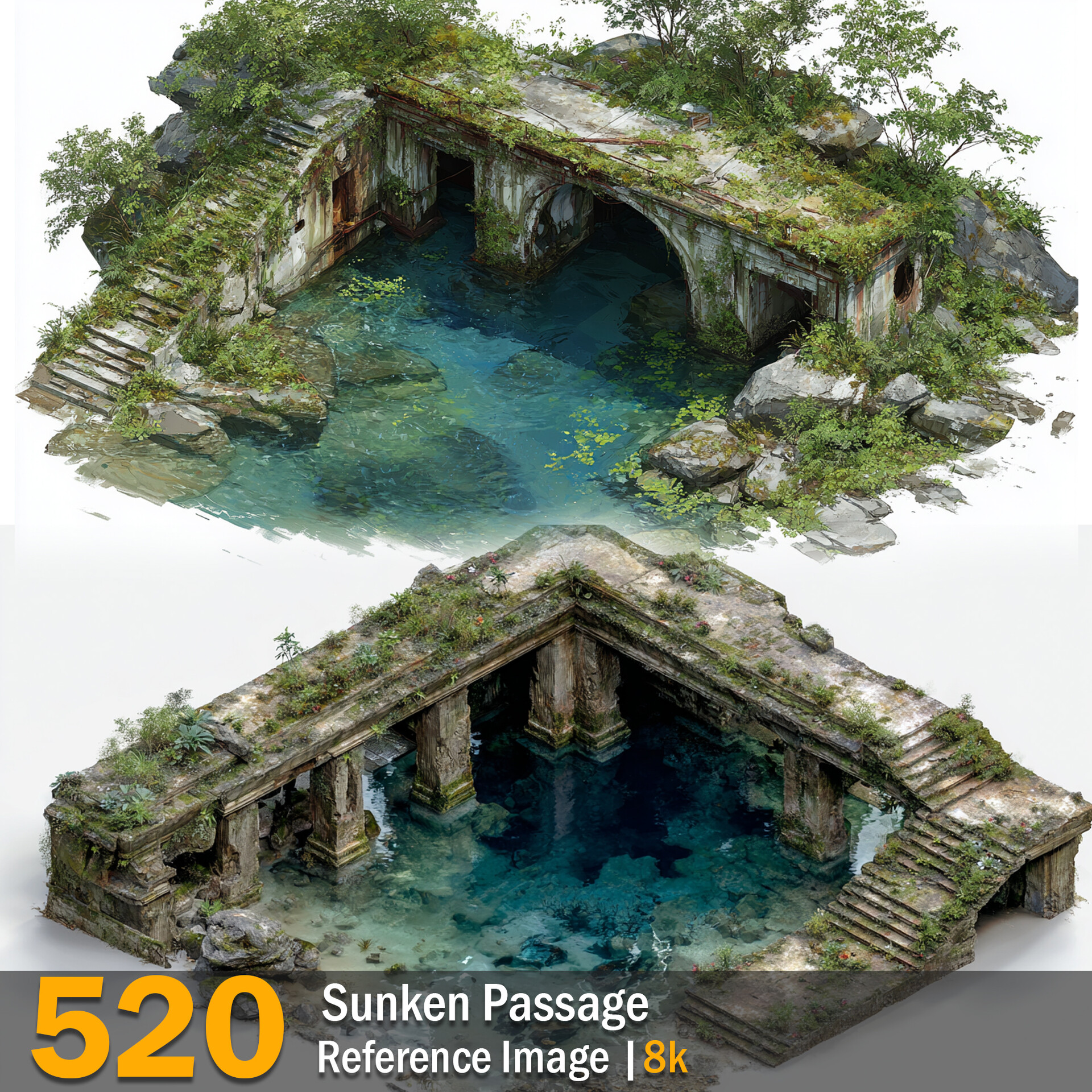ArtStation - Sunken Passage | Reference Images | 8K