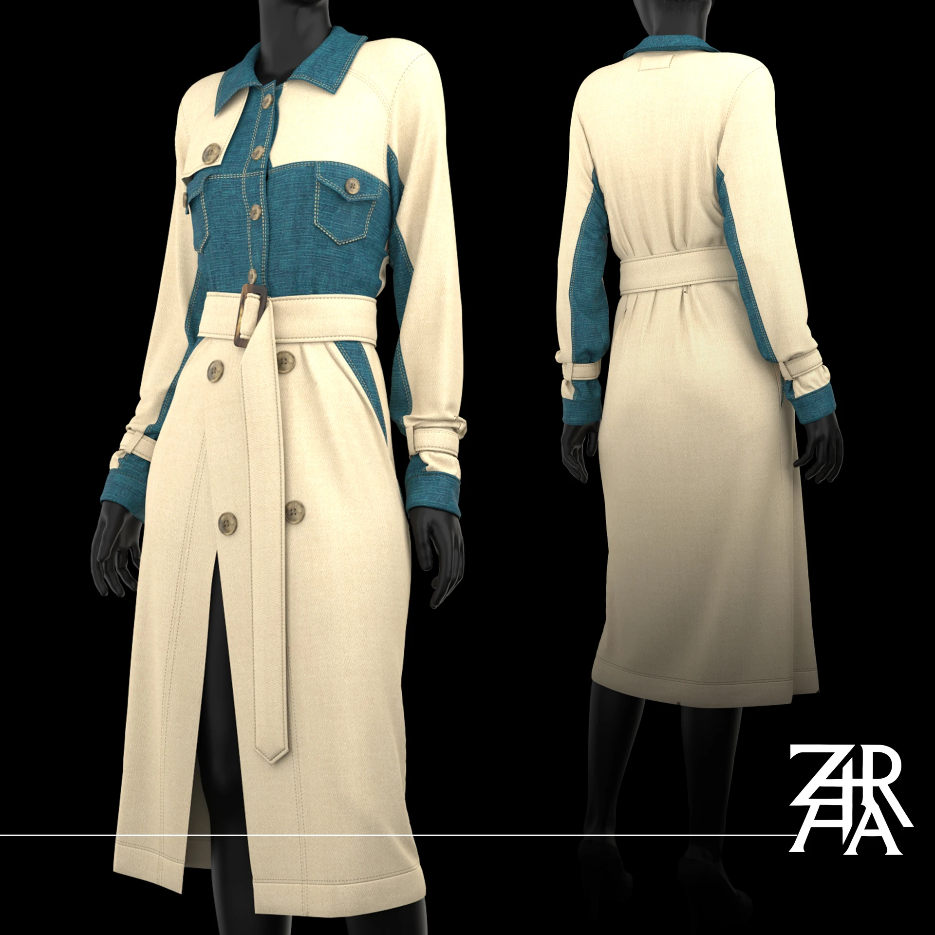 ArtStation - Raincoat model ( Project files: *zprj *OBJ *FBX )