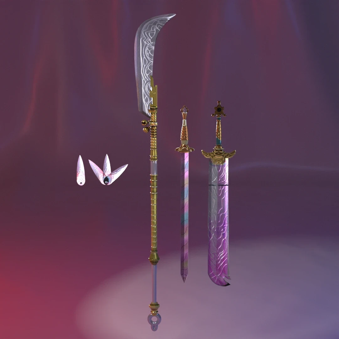 ArtStation - Huntrix Weapons