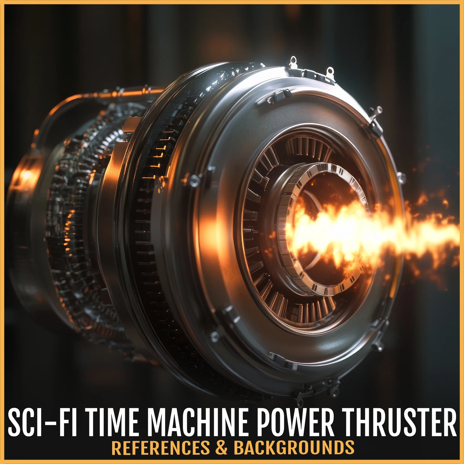 ArtStation - 505 Sci-Fi Time Machine Power Thruster