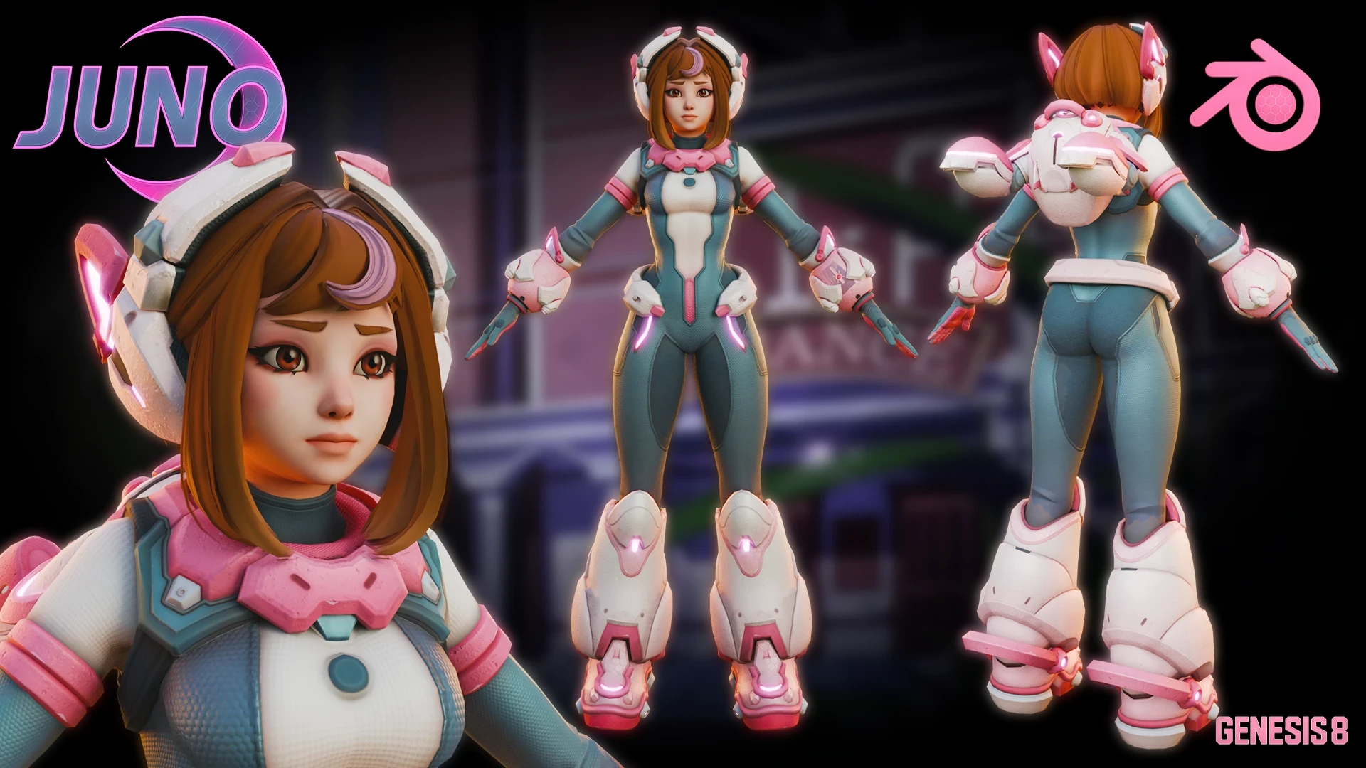 ArtStation - 🌌 Out Now – OW2 Juno (Uravity) G8F CE Blend File 🌌