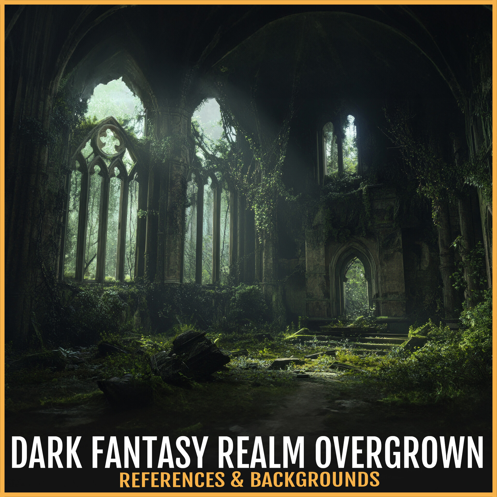 ArtStation - 505 Dark Fantasy Realm Overgrown