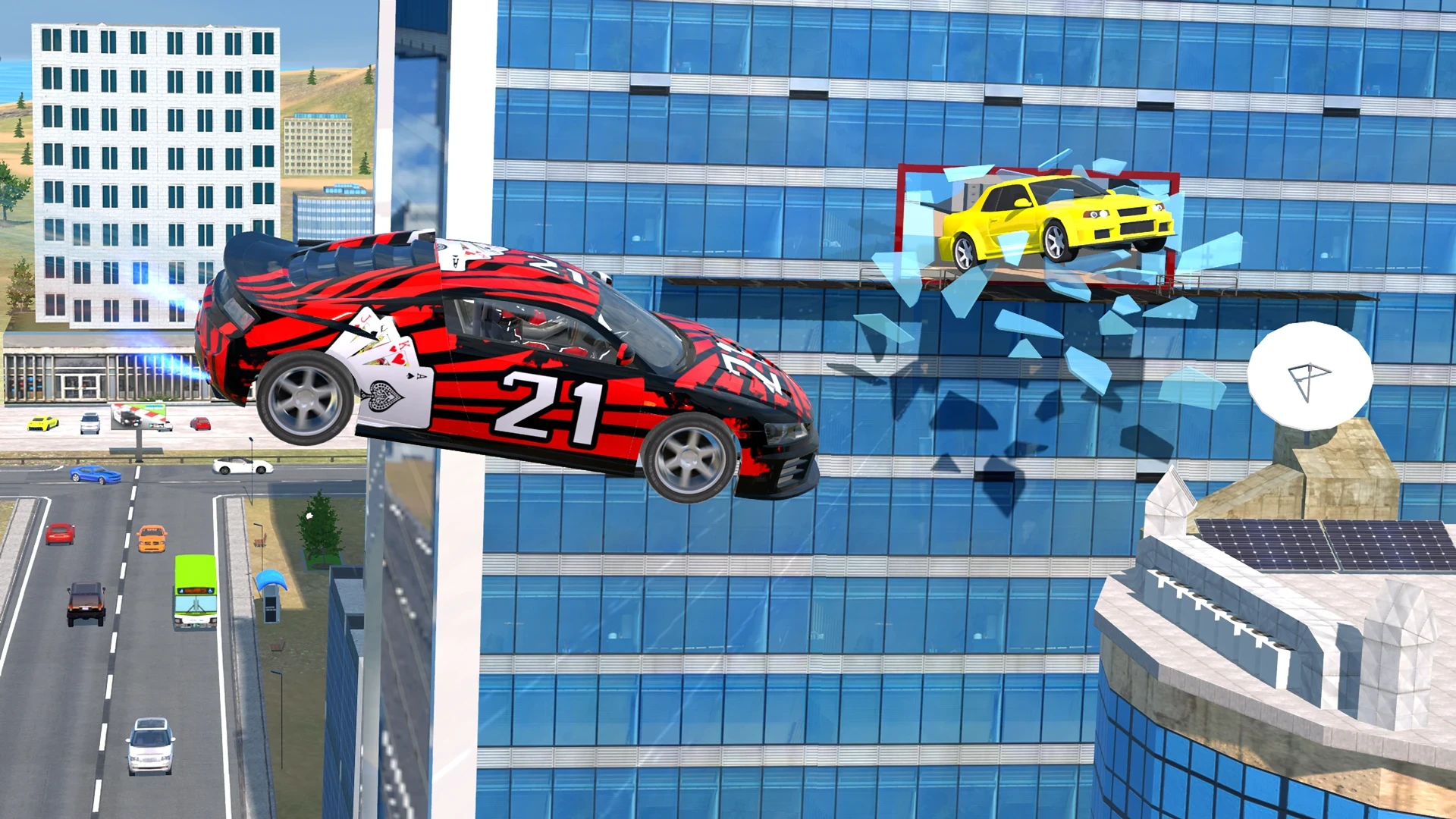 ArtStation - Stunt Car Driving (Jump Scene with Gameplay UI)