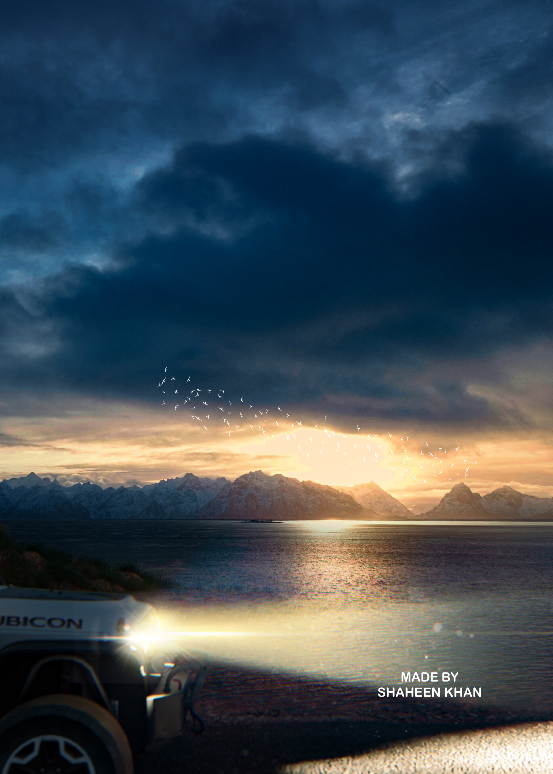 ArtStation - Coastal Sunset