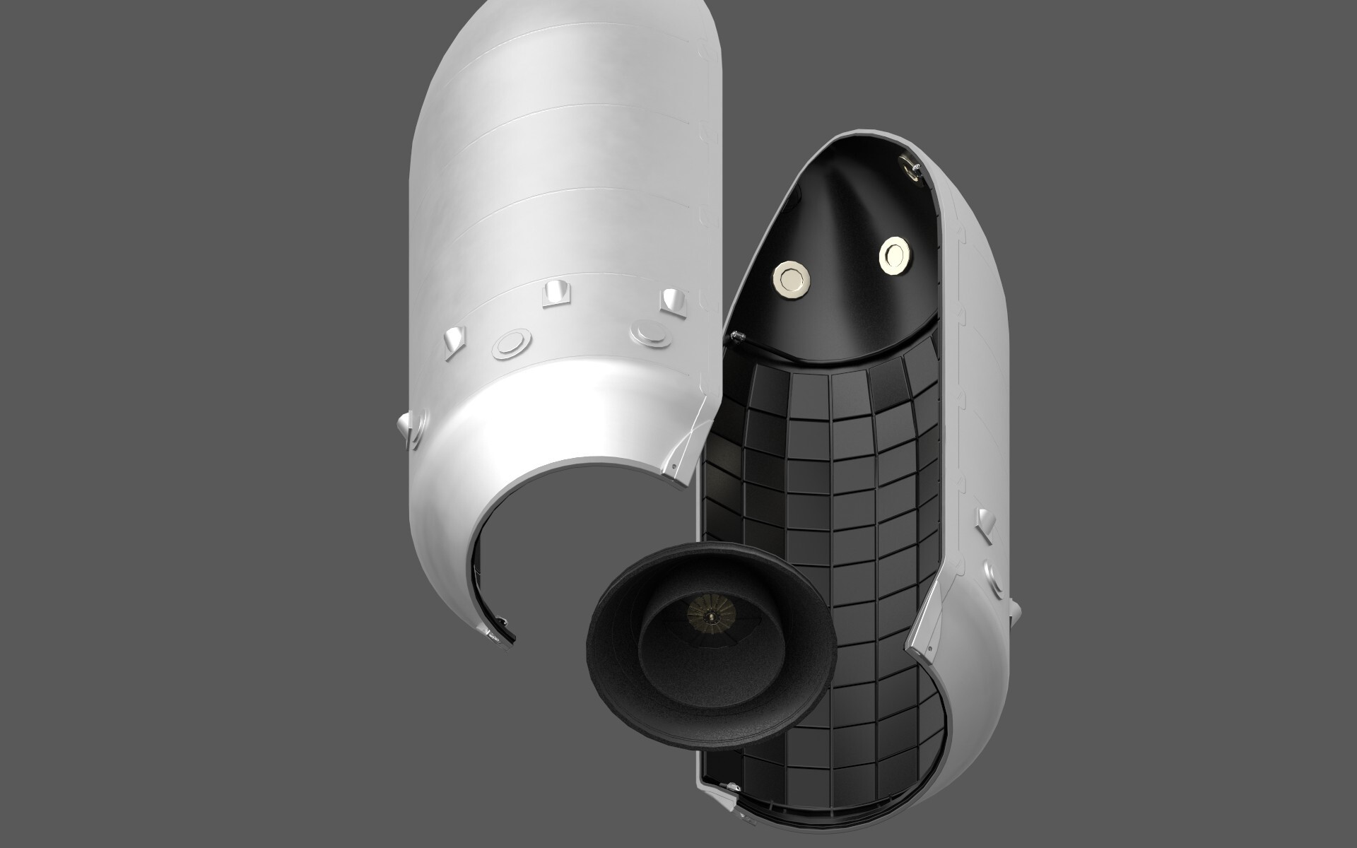 ArtStation - 3D Falcon 9 Heavy Rocket. Part 2