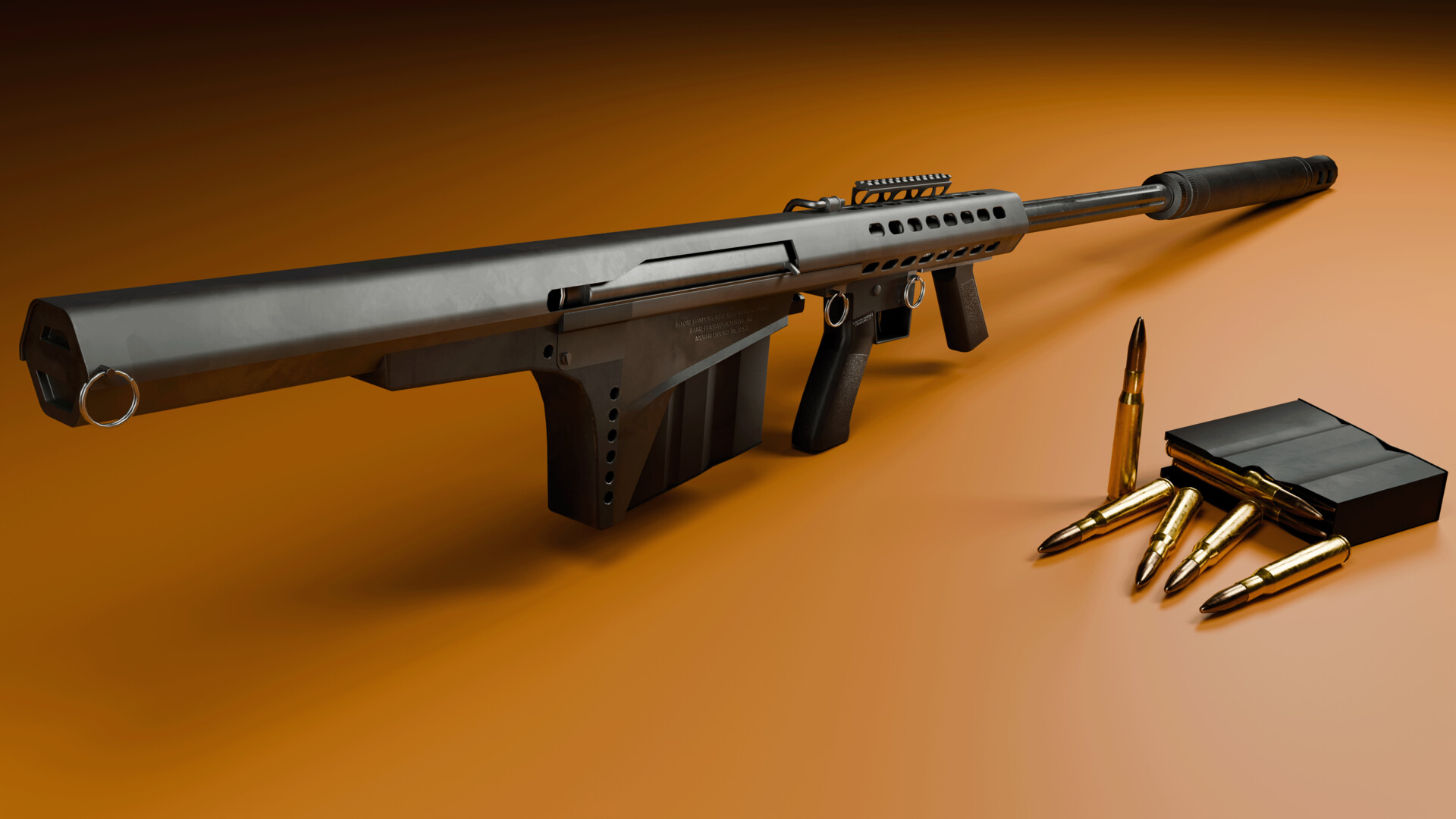 ArtStation - Barrett m82a2 Sniper Rifle