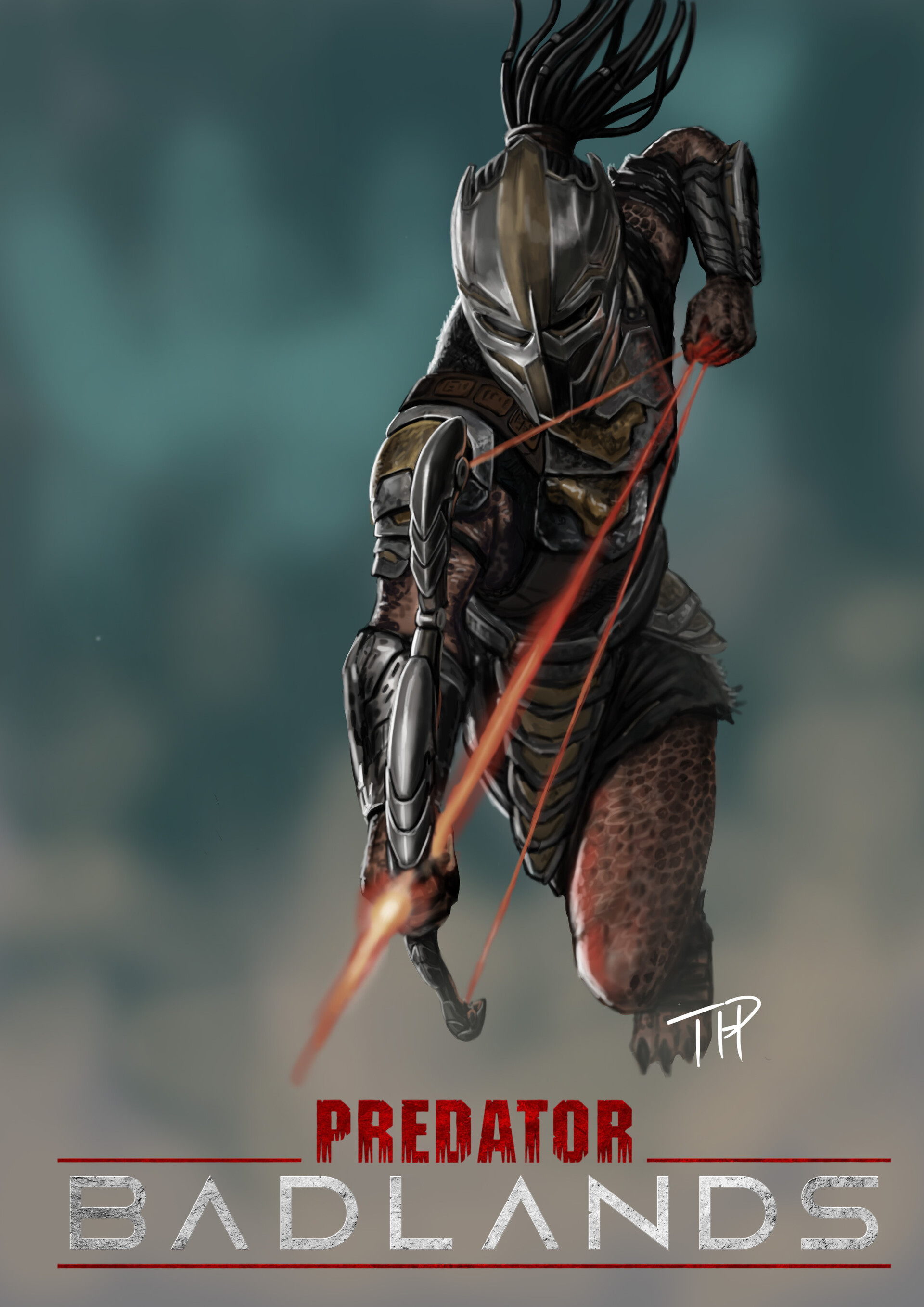 ArtStation - fan art poster Predator Badlands