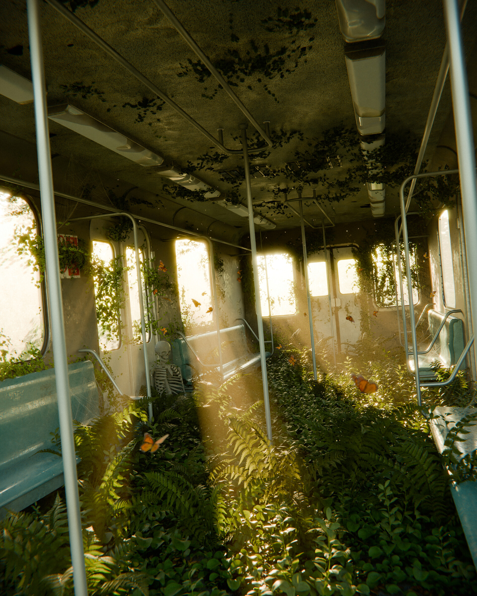ArtStation - Overgrown Subway