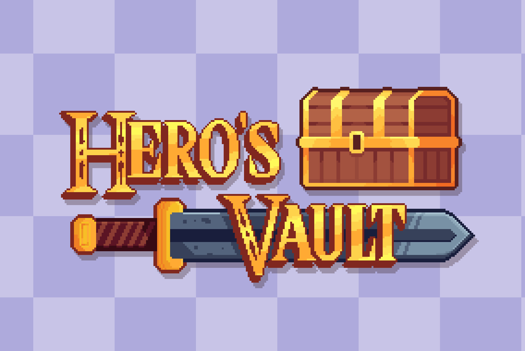 ArtStation - Hero's Vault Pixel Logo