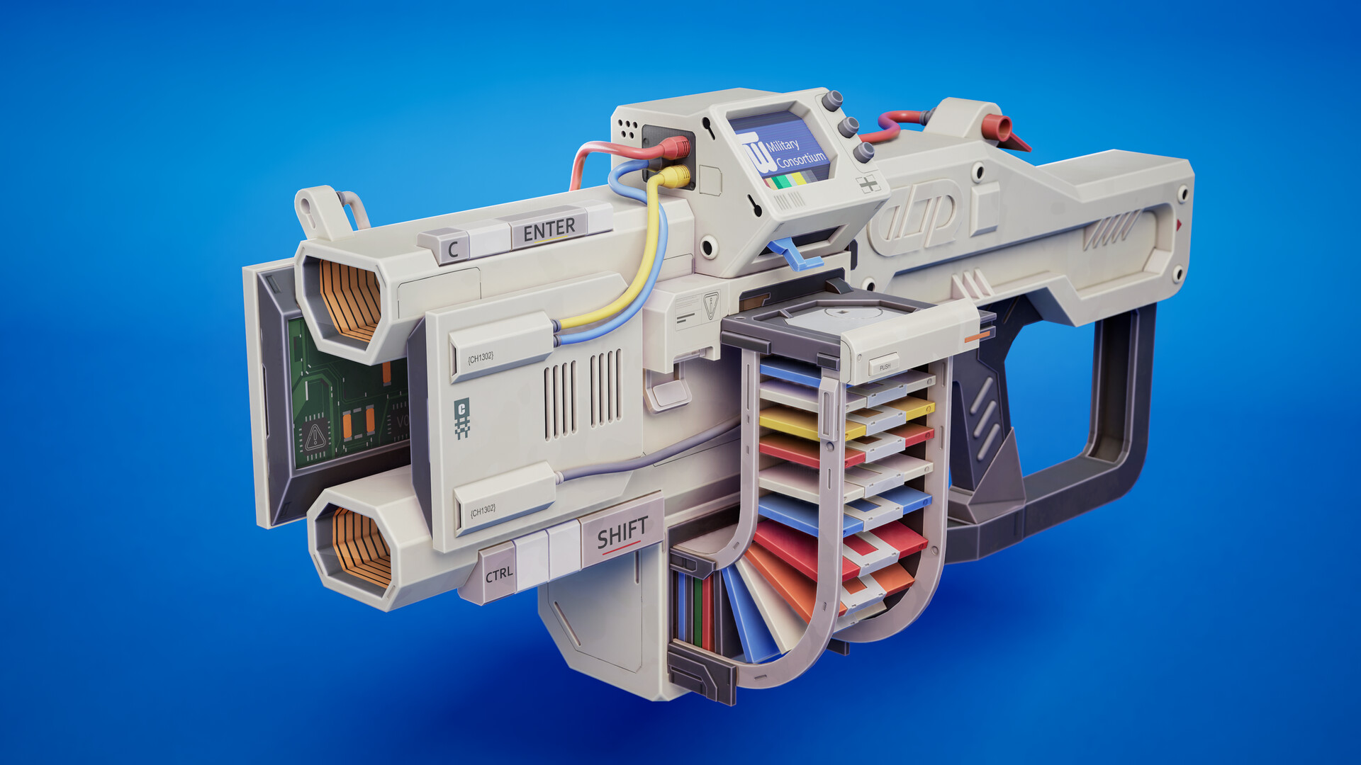 ArtStation - Floppy Disk Gun