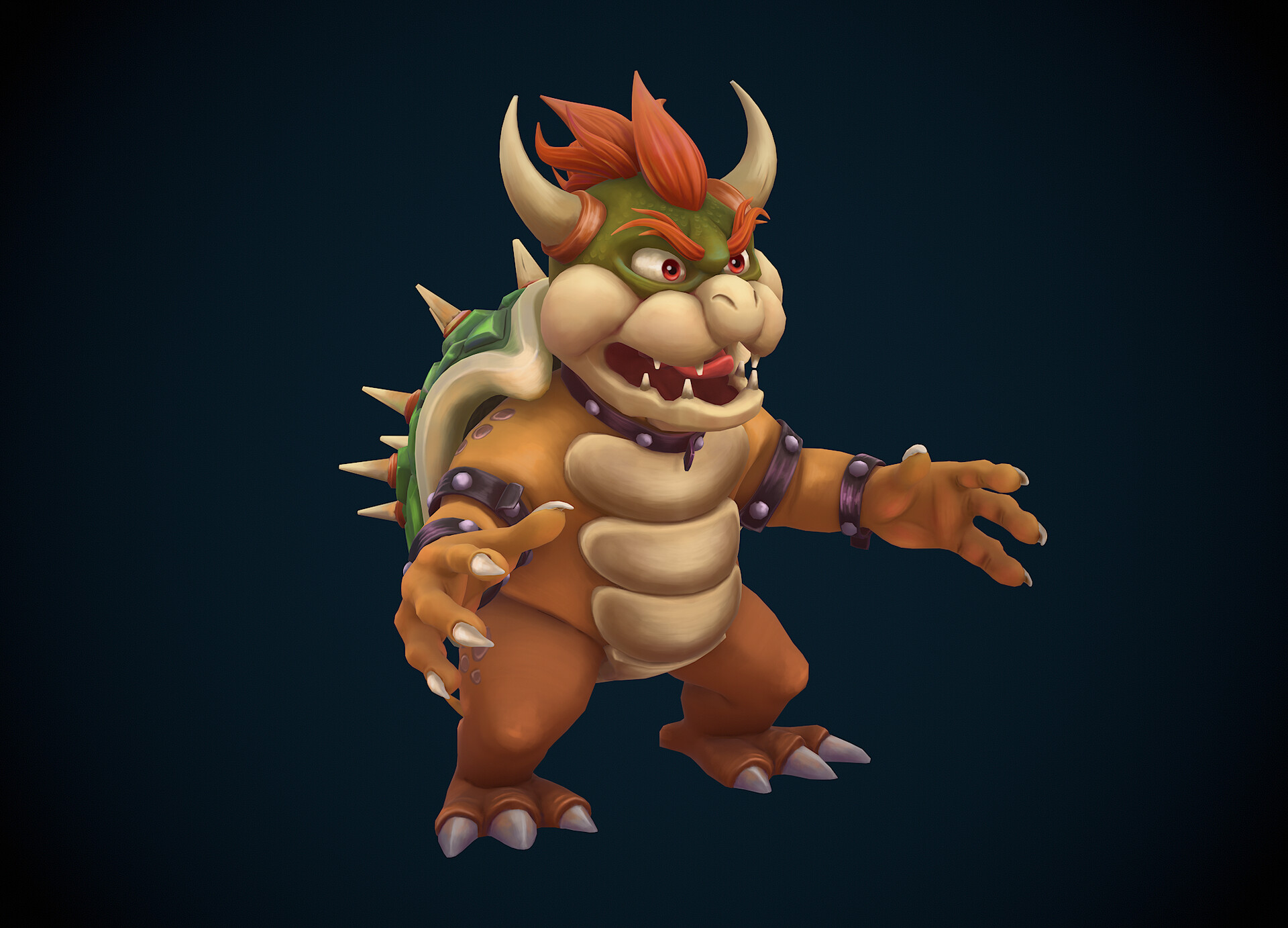 ArtStation - Bowser ( Fan Art, Hand Paint )